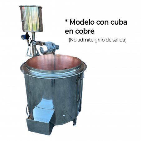 Cuba de cuajar queso a gas con válvula de seguridad, llama piloto y ...