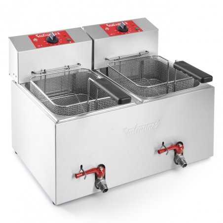Freidora Valentine TF77 Monofásica doble cuba de 5,5/7 litros