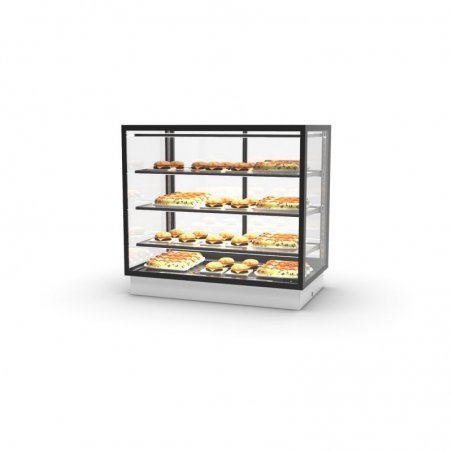 Vitrina drop-in blanca DP100-80C de calor seco ventilado con 3 estantes ...